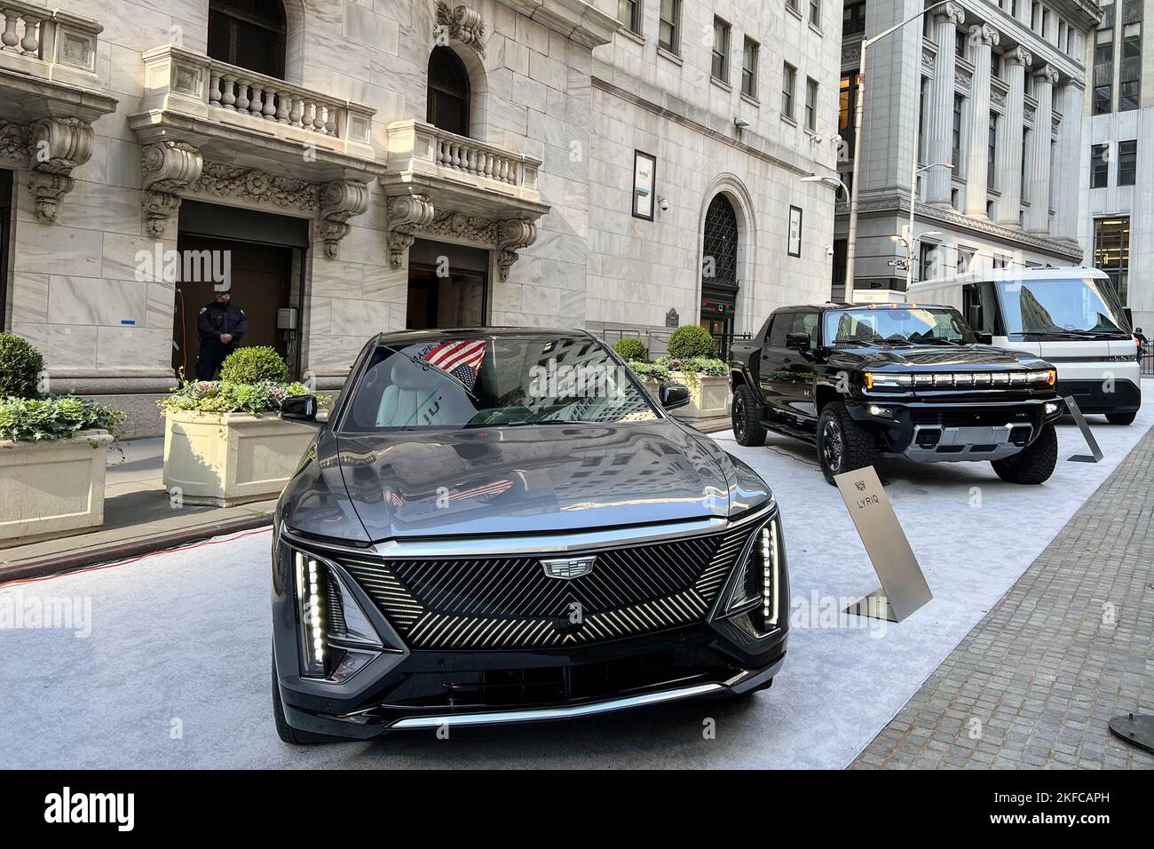 New York, US, Nov. 17, 2021. General Motors (GM) presents its portfolio ...