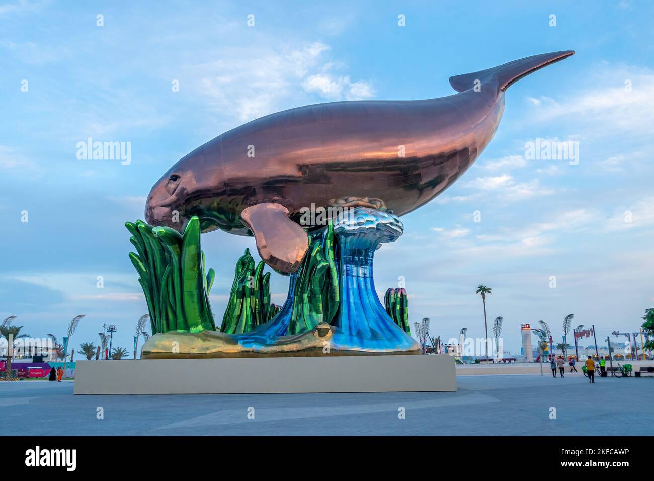 The latest addition to Qatar's public art scene is a massive artwork ...