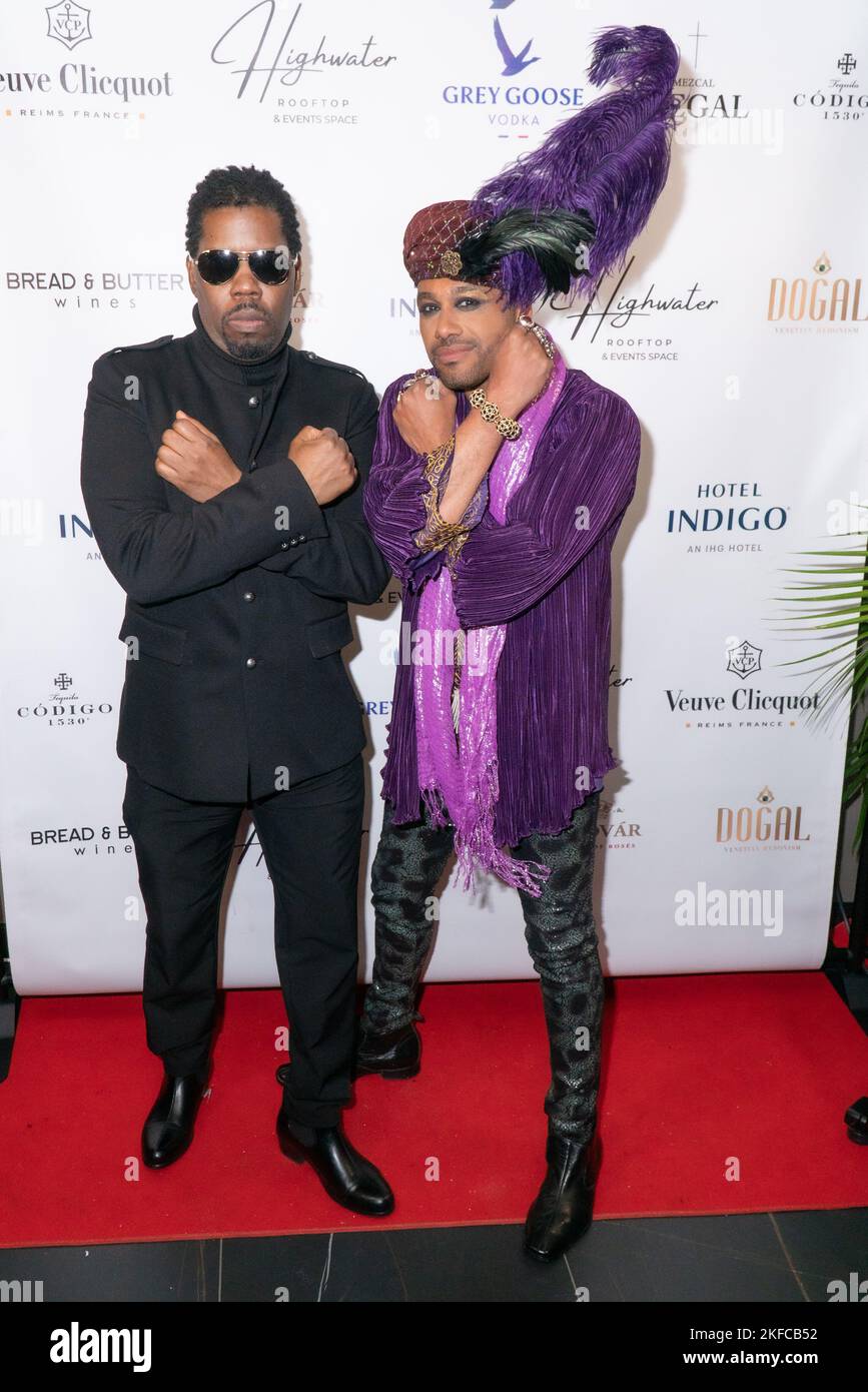 Erick “Mr. Major” Shervington and Aaron Paul attend Bella Magazine's ...