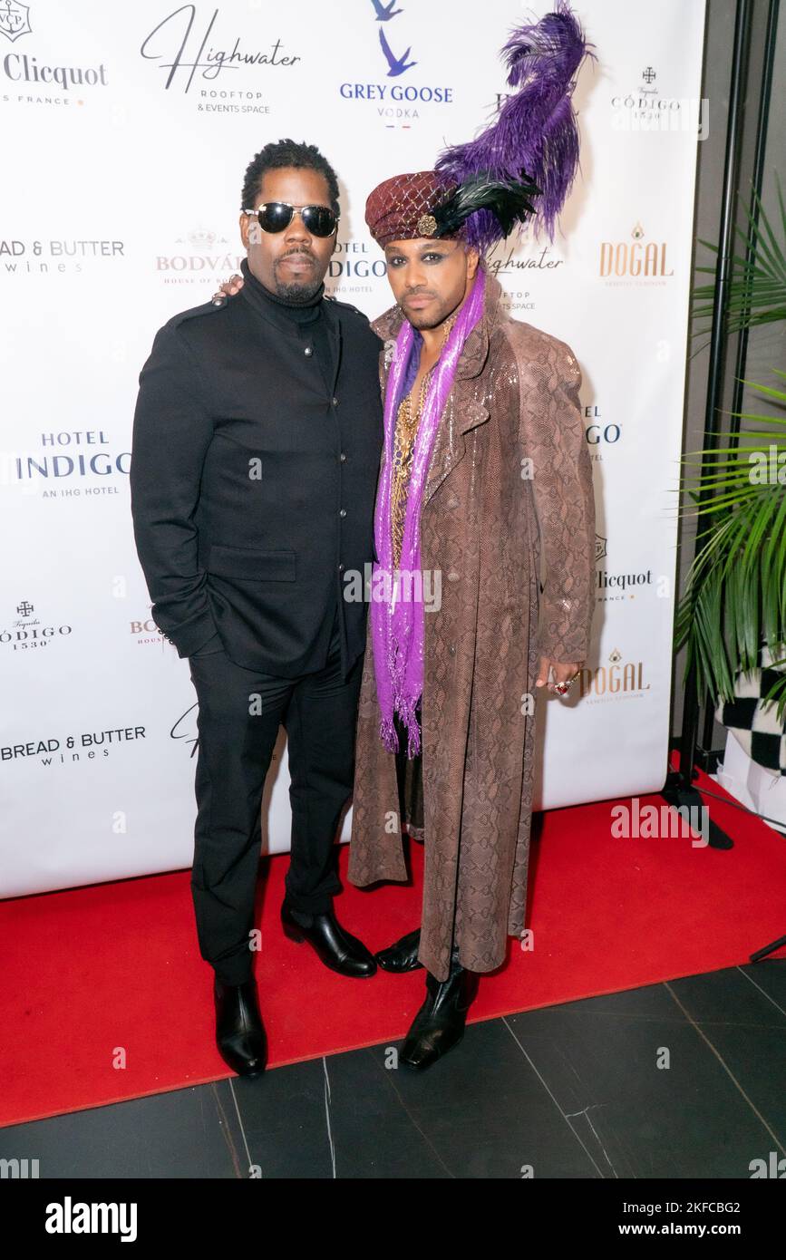 Erick “Mr. Major” Shervington and Aaron Paul attend Bella Magazine's ...