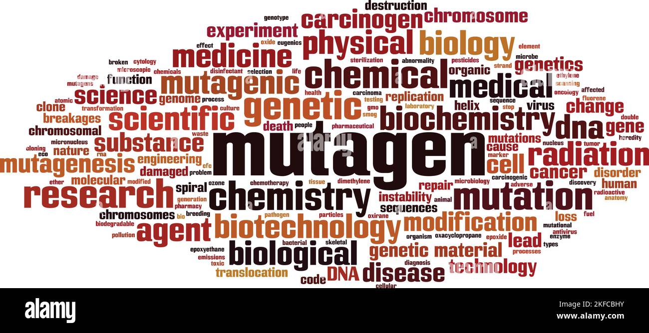 Mutagen word cloud concept. Collage made of words about mutagen. Vector ...