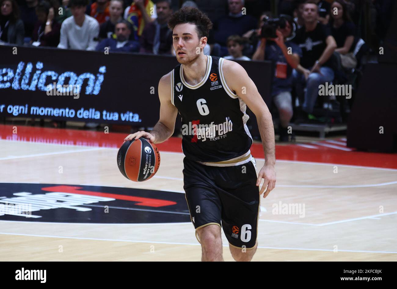 Bologna, Italy, 17/11/2022, Alessandro Pajola (Segafredo Virtus Bologna ...