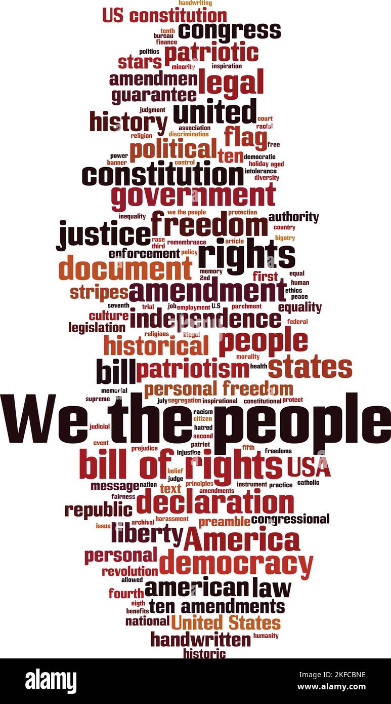 We the people word cloud concept. Collage made of words about We the ...