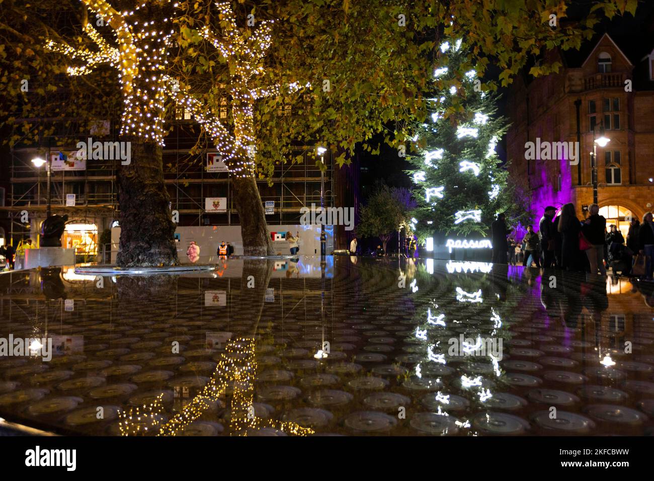 EDITORIAL USE ONLY The lights on the Connaught Christmas tree, designed ...