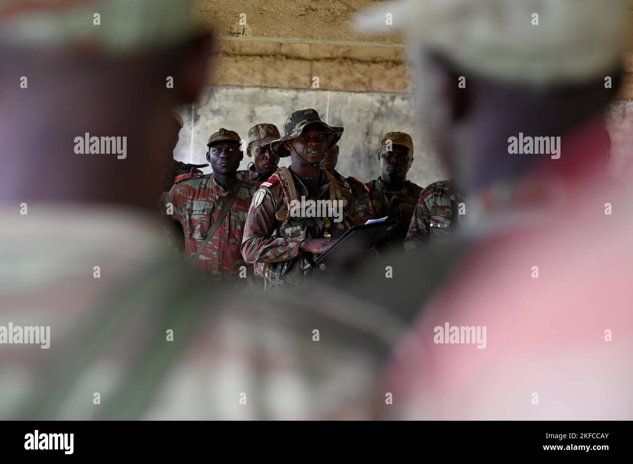 A 1st Lieutenant in the Benin 1st Commando Parachute Battalion mission ...