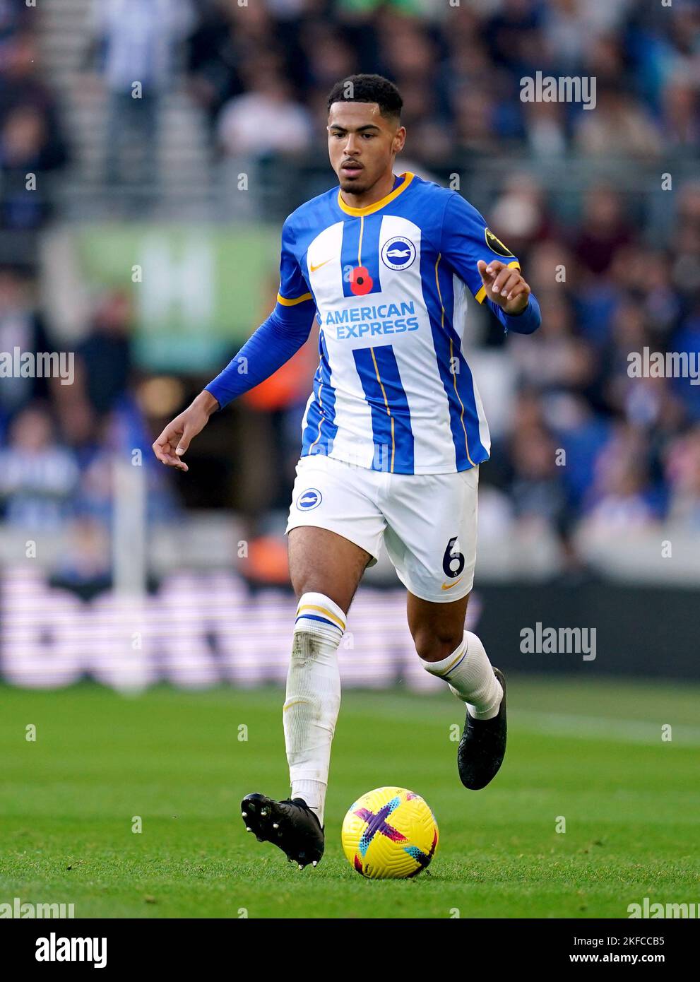 Brighton and Hove Albion's Levi Colwill during the Premier League match ...