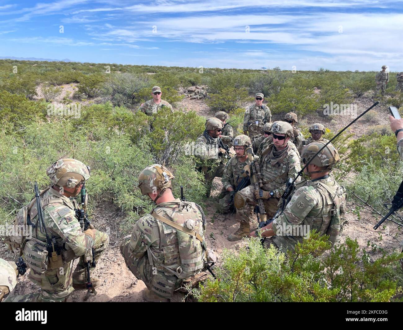 Observer, coach/trainers from 1st Battalion, 307th Infantry Regiment ...