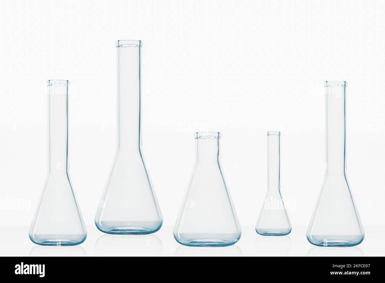 laboratory flasks, glass jars, laboratory, white background Stock Photo ...