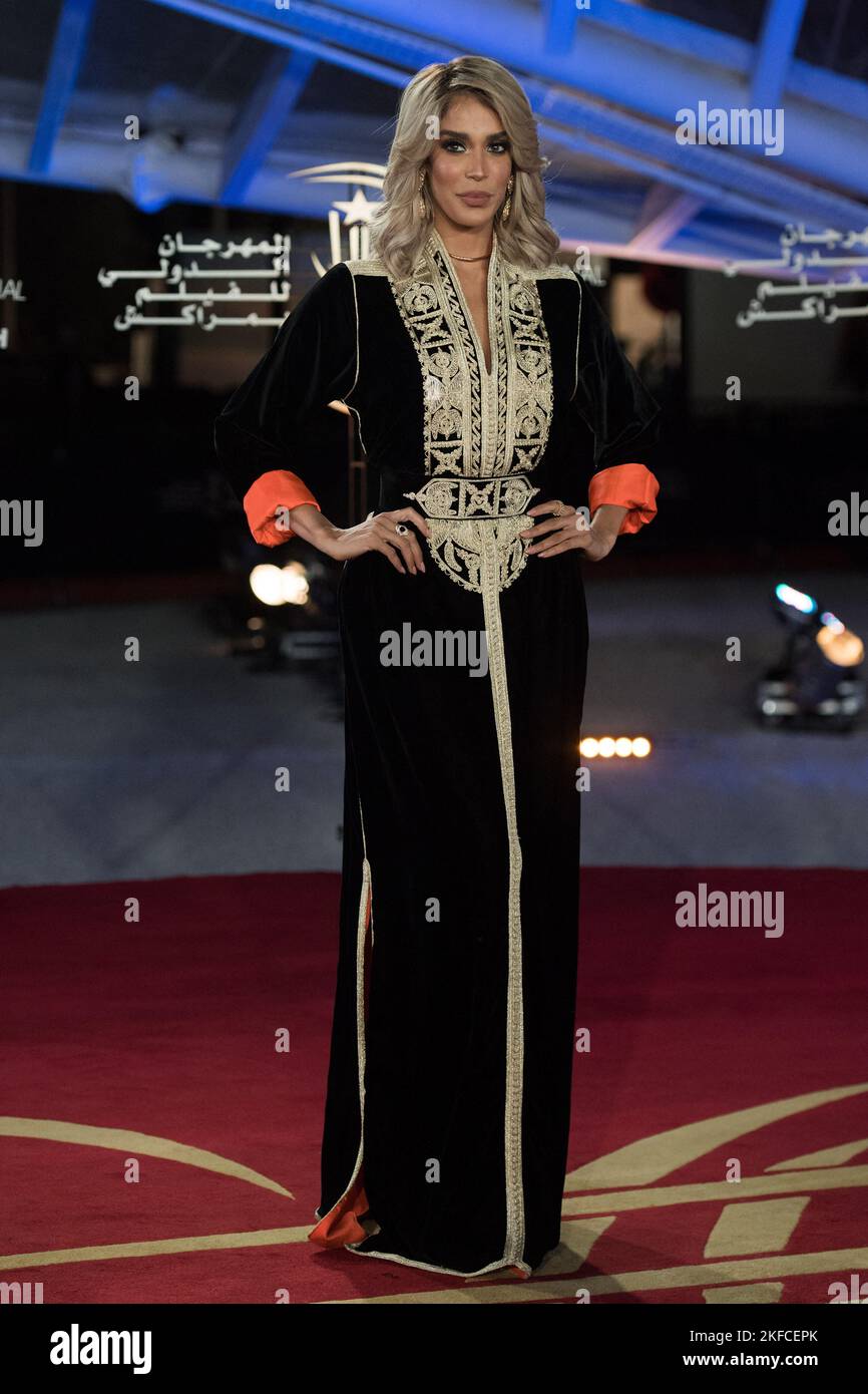 Marrakech, Morocco on November 17, 2022. Karima Gouit attending the ...