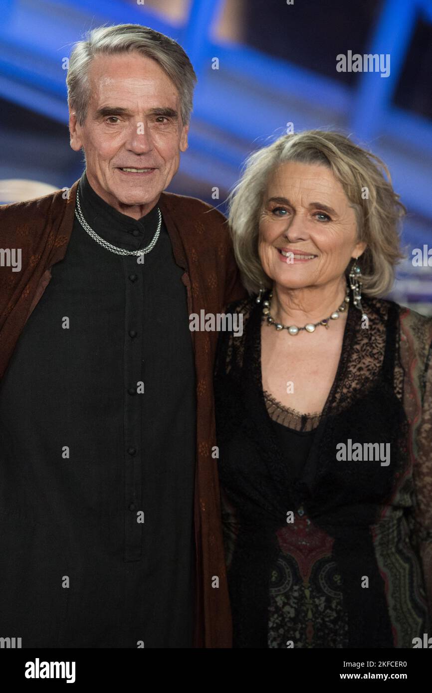 Marrakech, Morocco on November 17, 2022. Jeremy Irons and Sinead Cusack ...