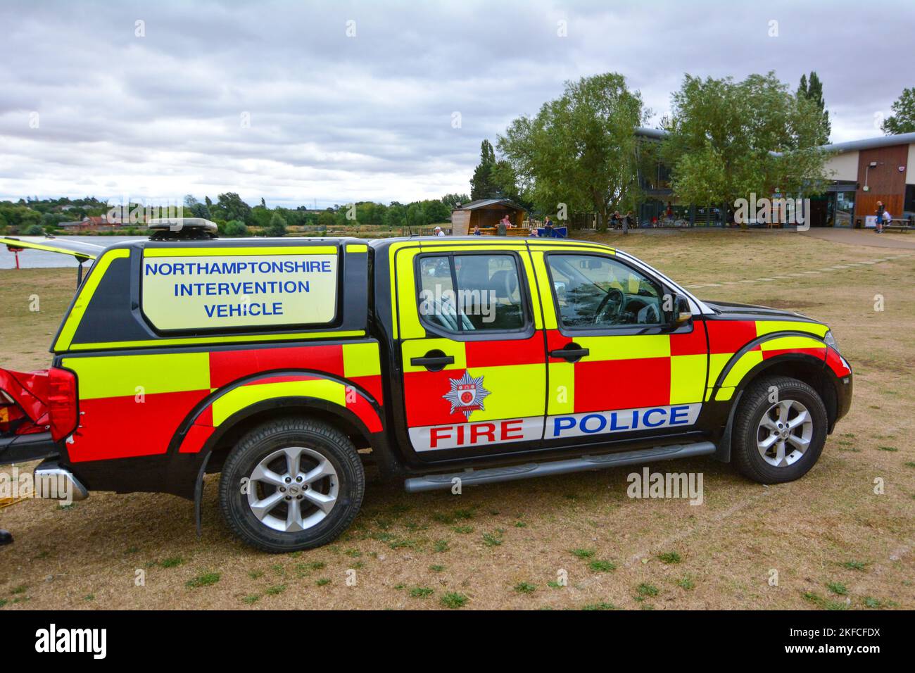Fire appliances Northampton UK Stock Photo - Alamy