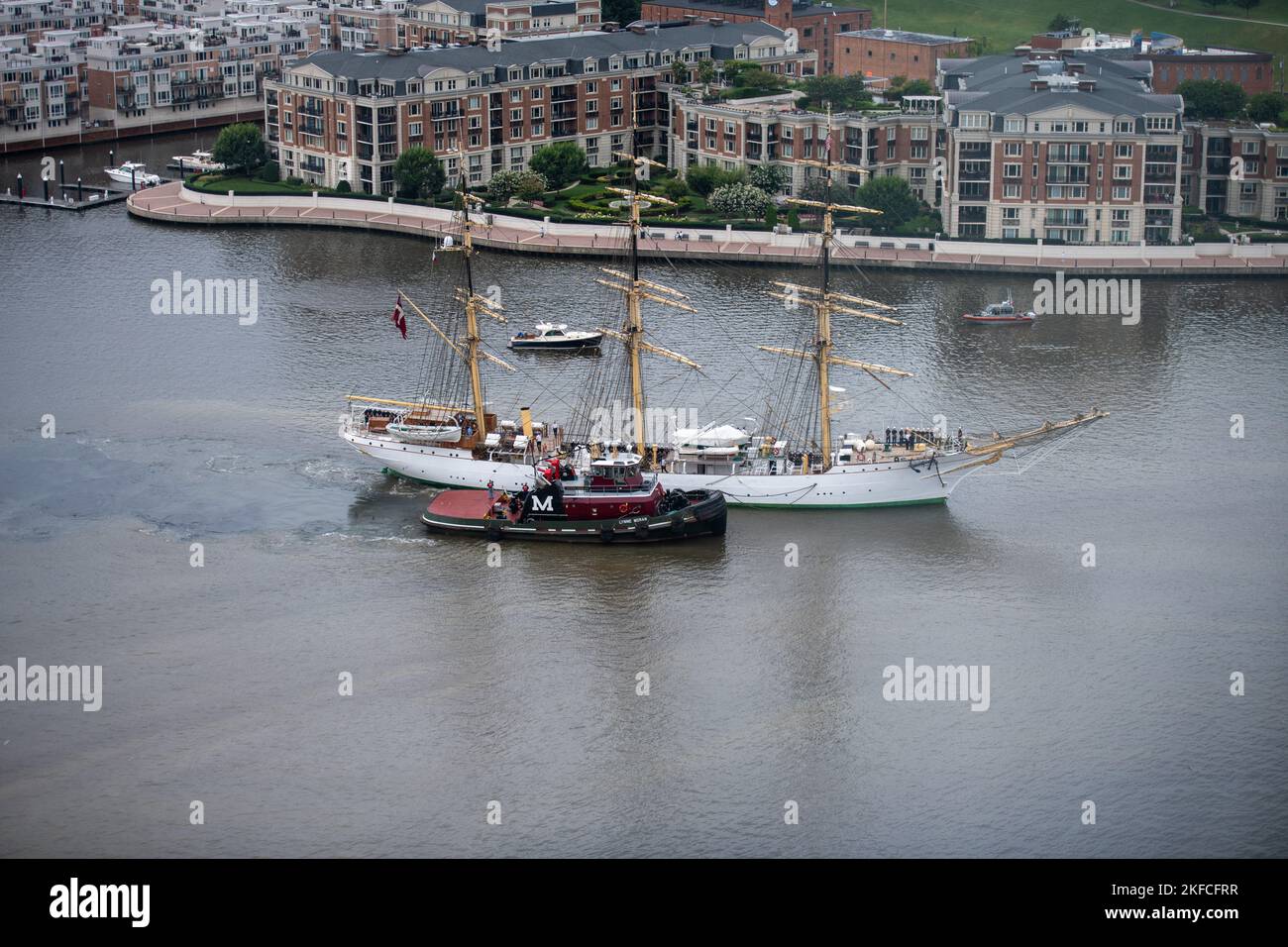 BALTIMORE (Sept. 7, 2022) Danish training ship Danmark enters the ...