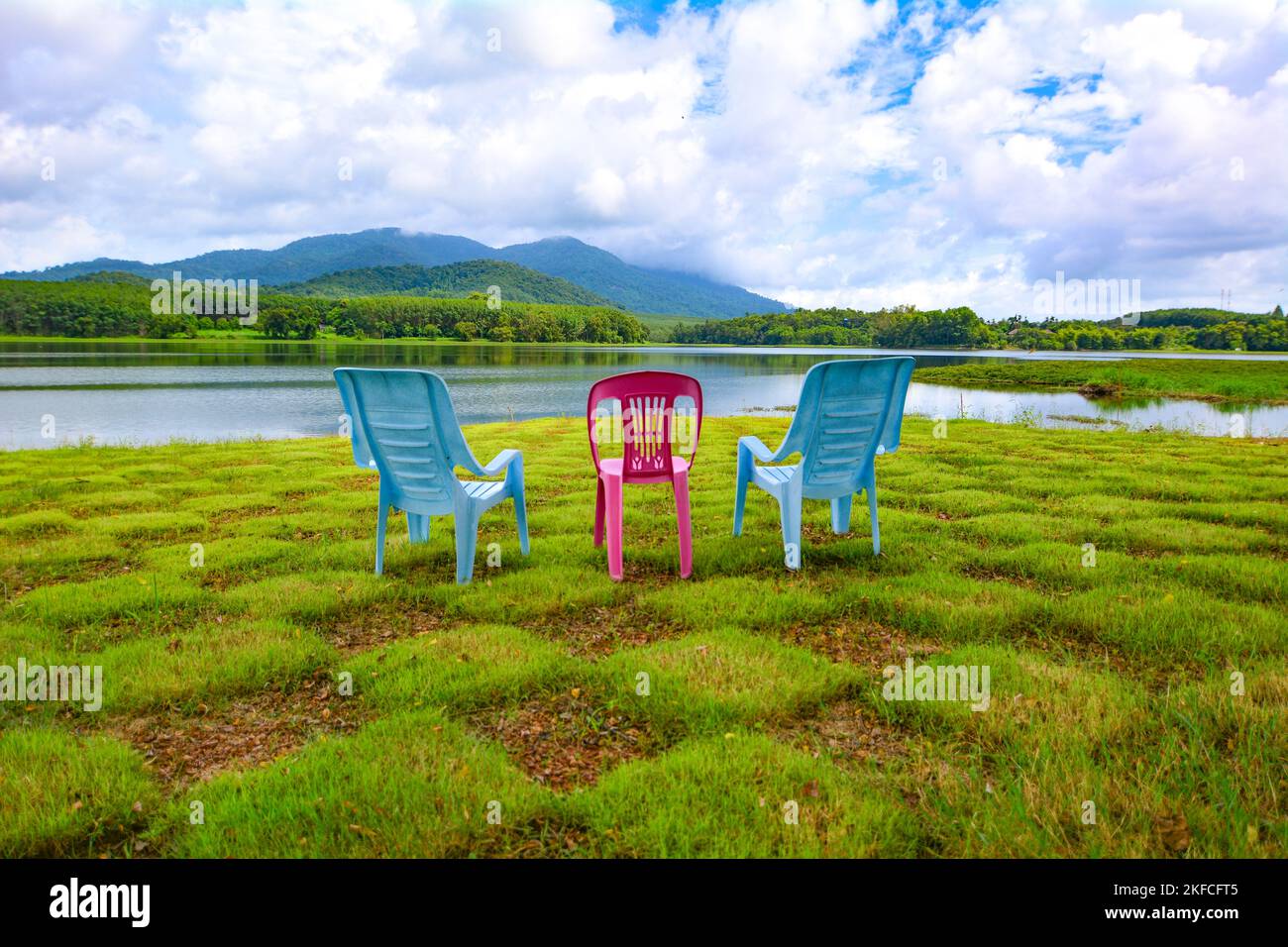 Thai campsite near San Khao Jook reservoir Thailand Stock Photo - Alamy