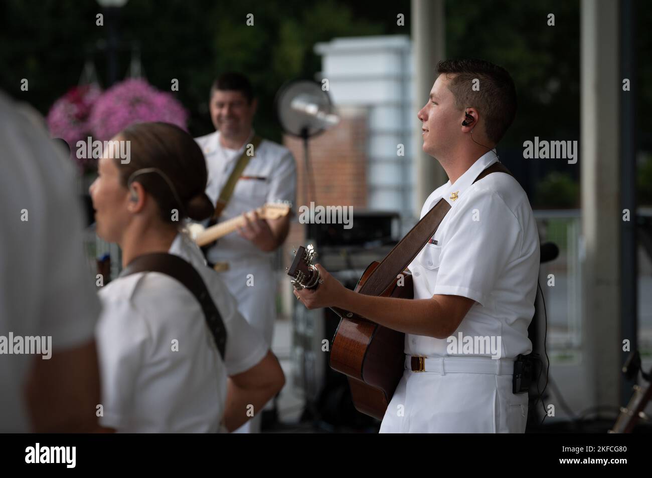 Musician 1st Class Caleb Cox fronts the United States Navy Band country ...