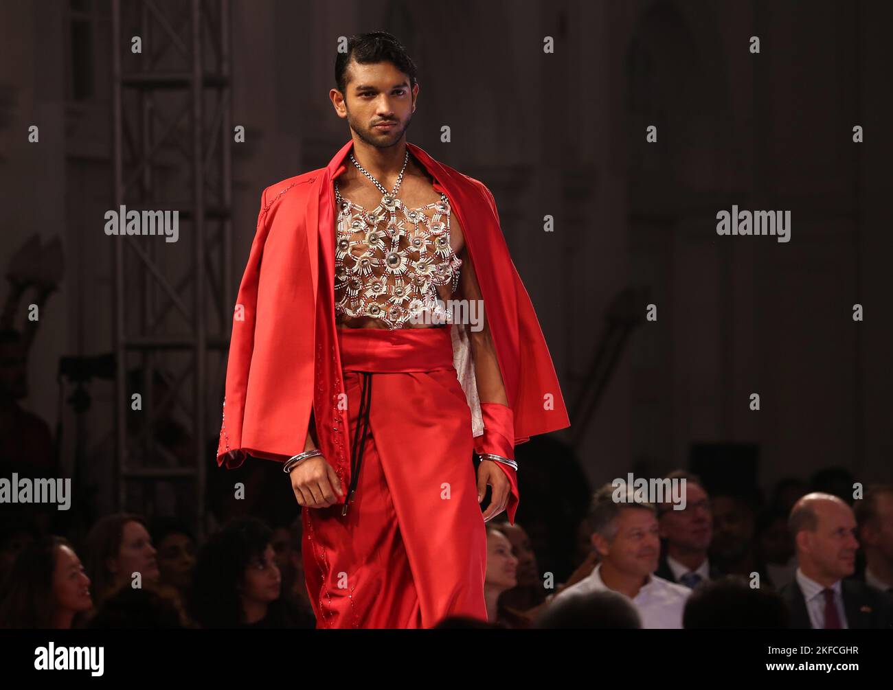 Colombo, Sri Lanka. 17th Nov, 2022. A model walks the runway presenting ...