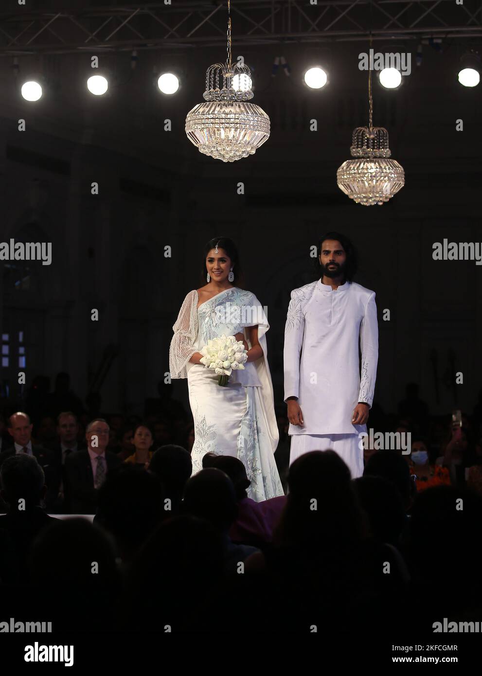 Colombo, Sri Lanka. 17th Nov, 2022. Models walk the runway presenting a ...