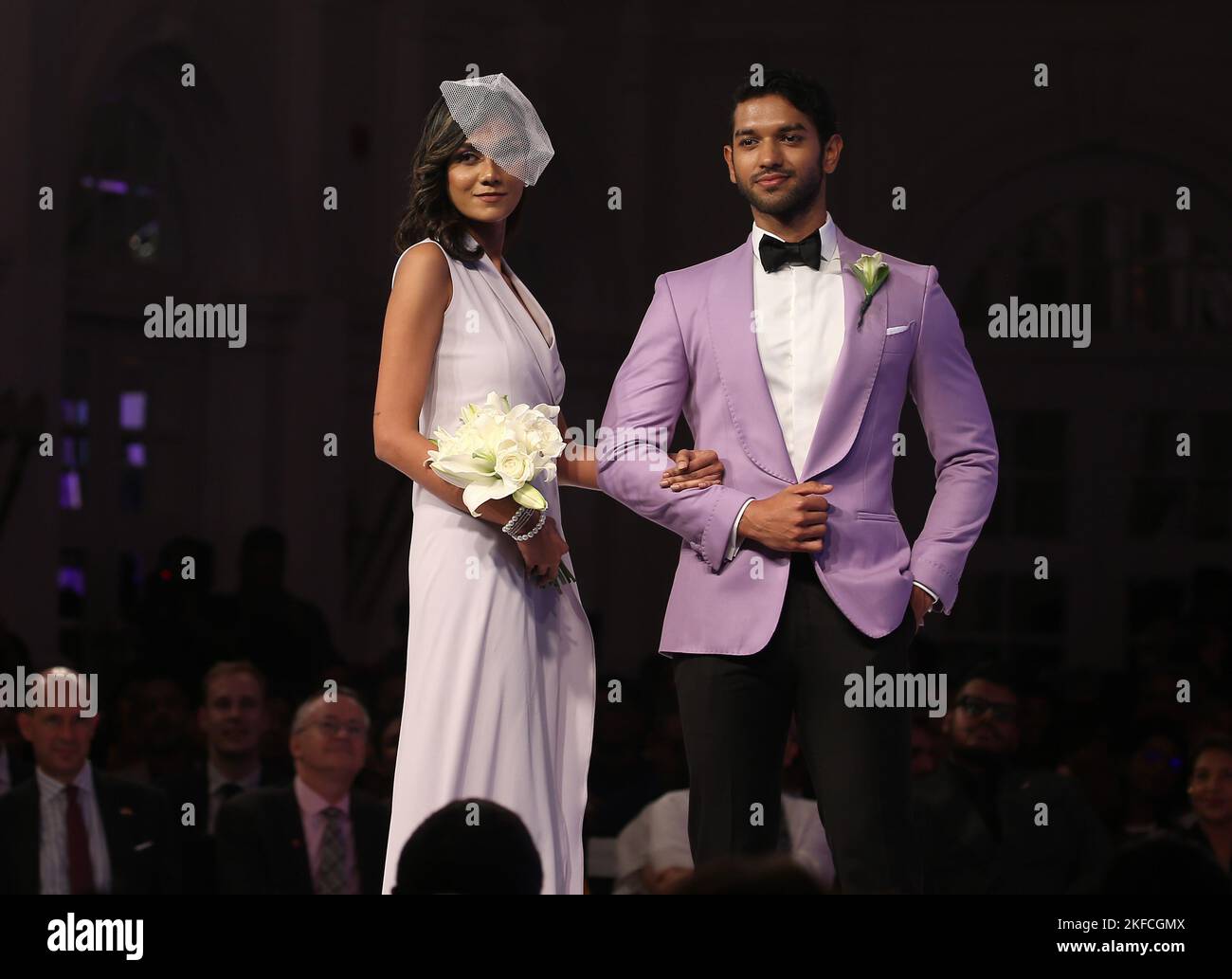 Colombo, Sri Lanka. 17th Nov, 2022. Models walk the runway presenting a ...