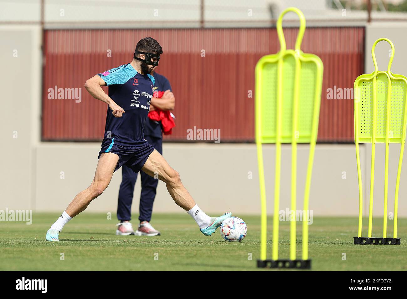 Riyadh, Saudi Arabia, on November 17, 2022. Josko Gvardiol of Croatia ...