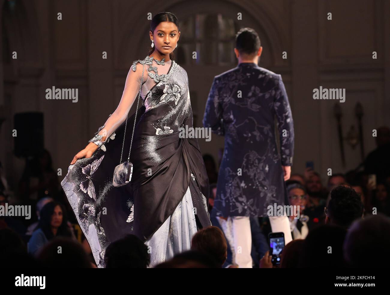 Colombo, Sri Lanka. 17th Nov, 2022. Models walk the runway presenting a ...