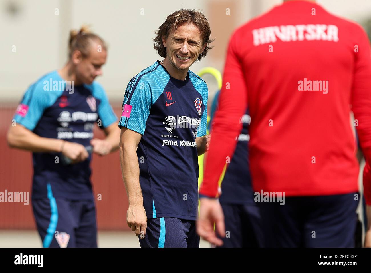 Riyadh, Saudi Arabia, on November 17, 2022. Luka Modric of Croatia ...
