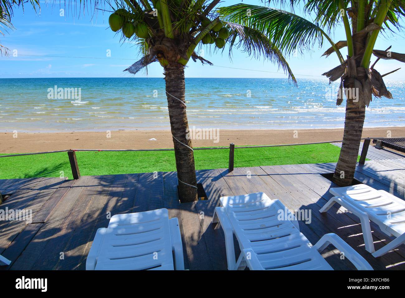 Thailand beach sea view Near Bangkok Thailand Stock Photo - Alamy