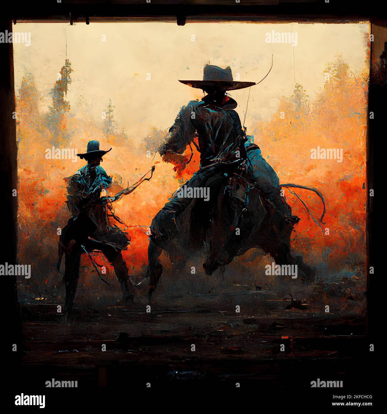 Cowboy duel hi-res stock photography and images - Alamy