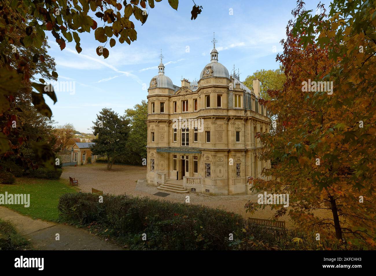 External view of Castle Monte-Cristo 1846 - beautiful XIX century ...