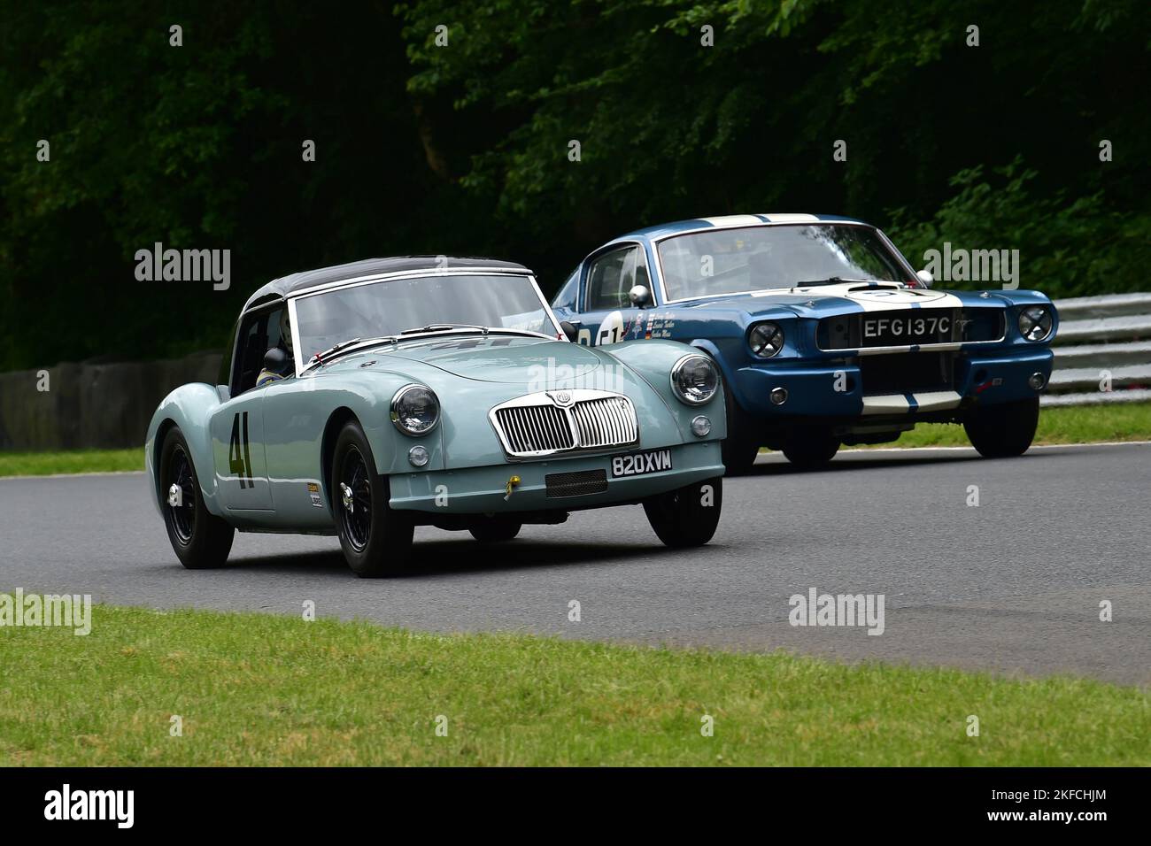 John Pearson, Nick Brayshaw, MG A Roadster, Larry Tucker, Ford Shelby ...