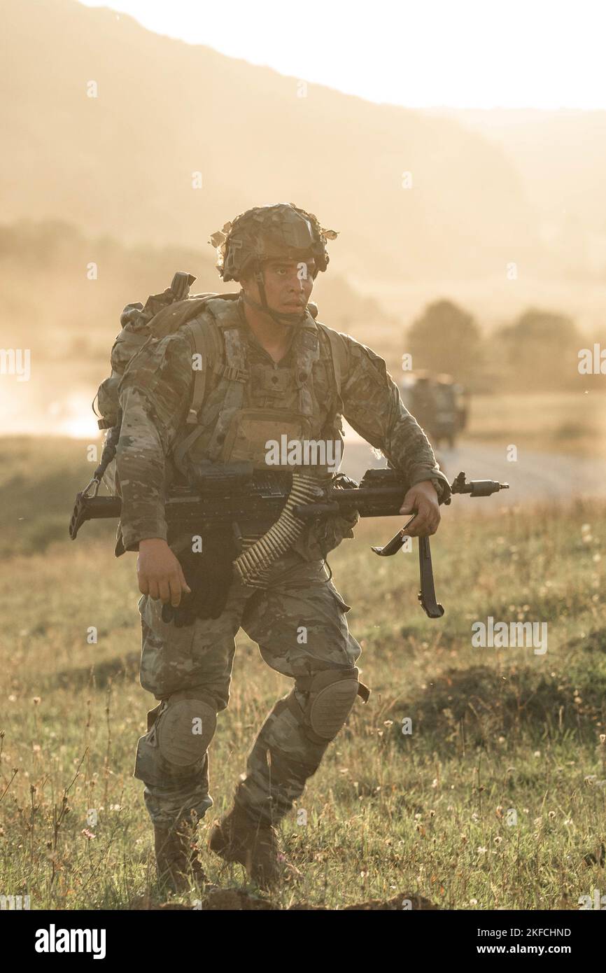 A U.S. Army paratrooper, assigned to the 173rd Infantry Brigade Combat ...