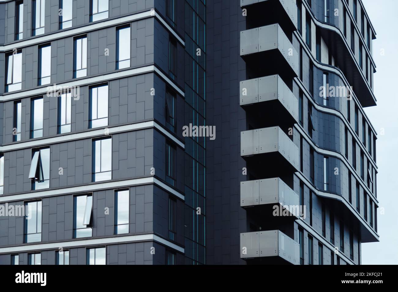 Contemporary corporate building, minimal straight shape building ...