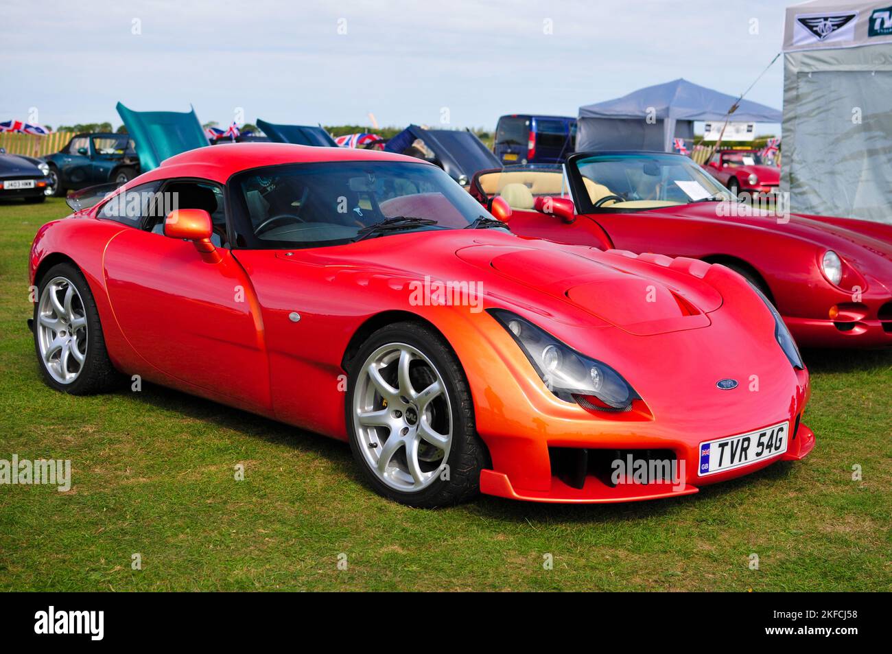 TVR Sagaris sports car built in Blackpool England UK Stock Photo - Alamy