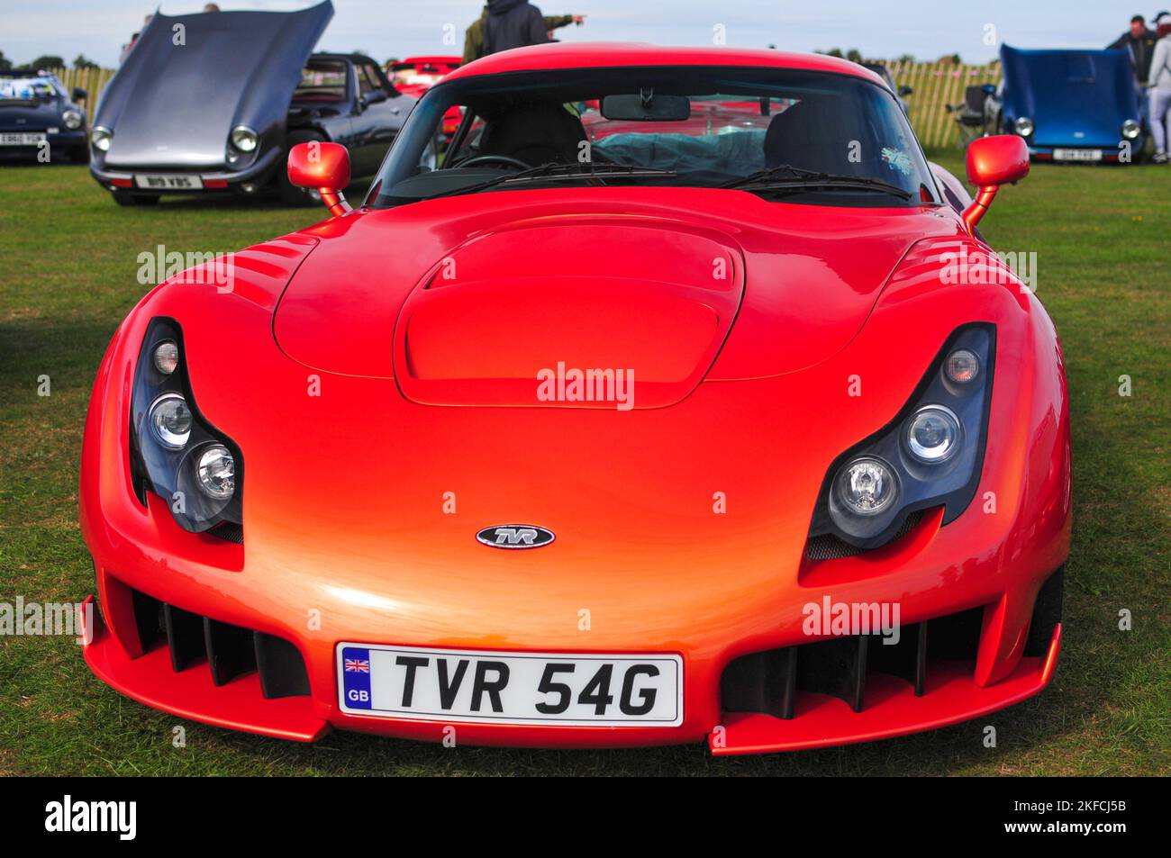 TVR Sagaris sports car built in Blackpool England UK Stock Photo - Alamy