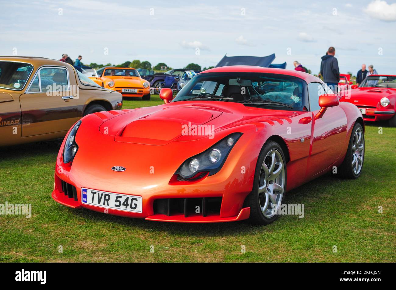 TVR Sagaris sports car built in Blackpool England UK Stock Photo - Alamy