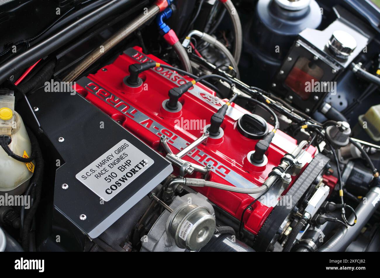Cosworth race car engine brand Stock Photo - Alamy