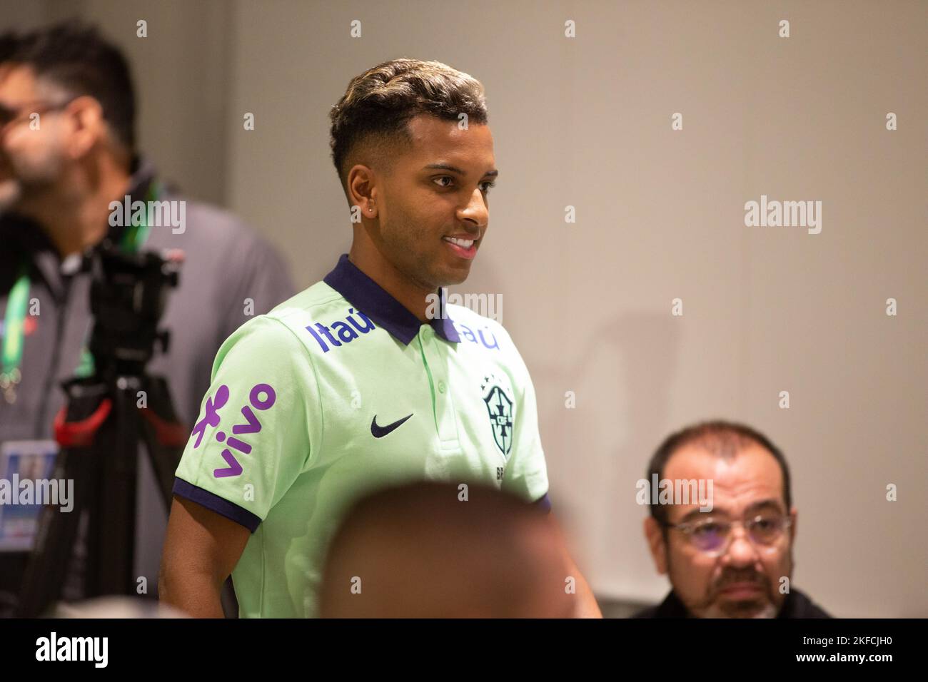 Turin, Italy. 17/11/2022, Rodrygo of Brazil during Brazil National ...