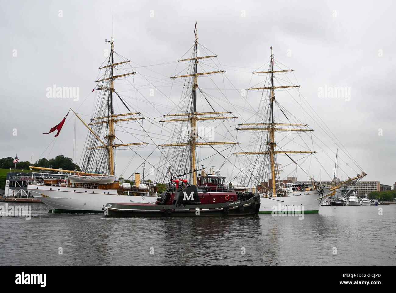 BALTIMORE (Sept. 7, 2022) - Royal Danish Navy tall ship Danmark arrives ...