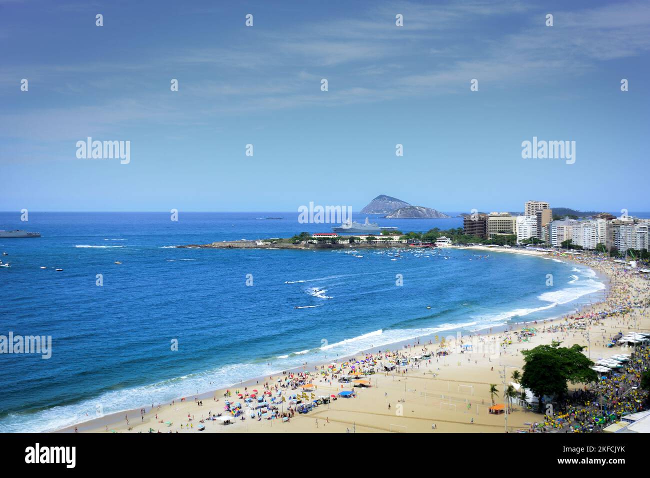 RIO DE JANEIRO (Sept. 7, 2022) Crowds of onlookers watch as the San ...