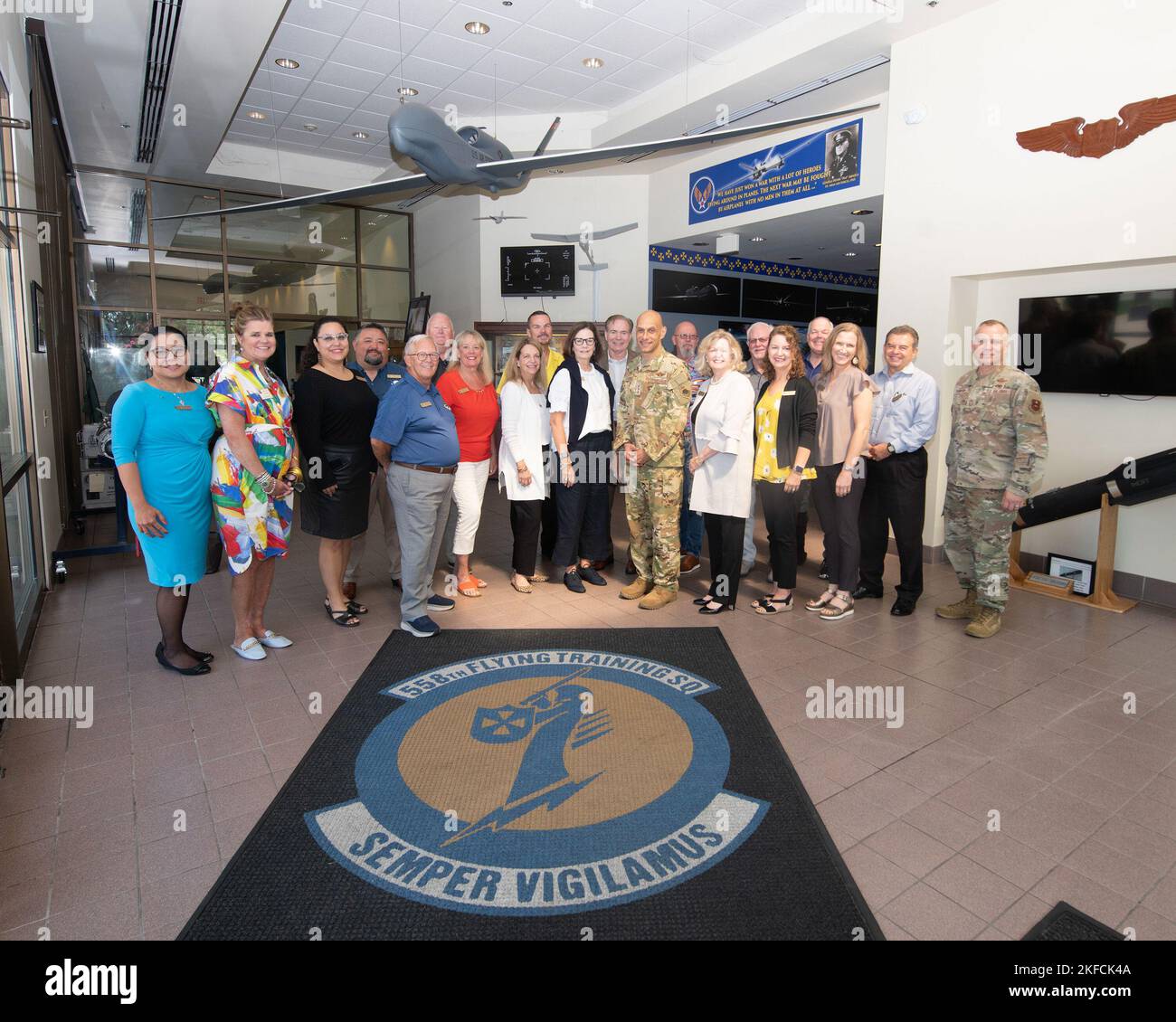 Air Education and Training Command civic leaders 2022 pose for a group ...