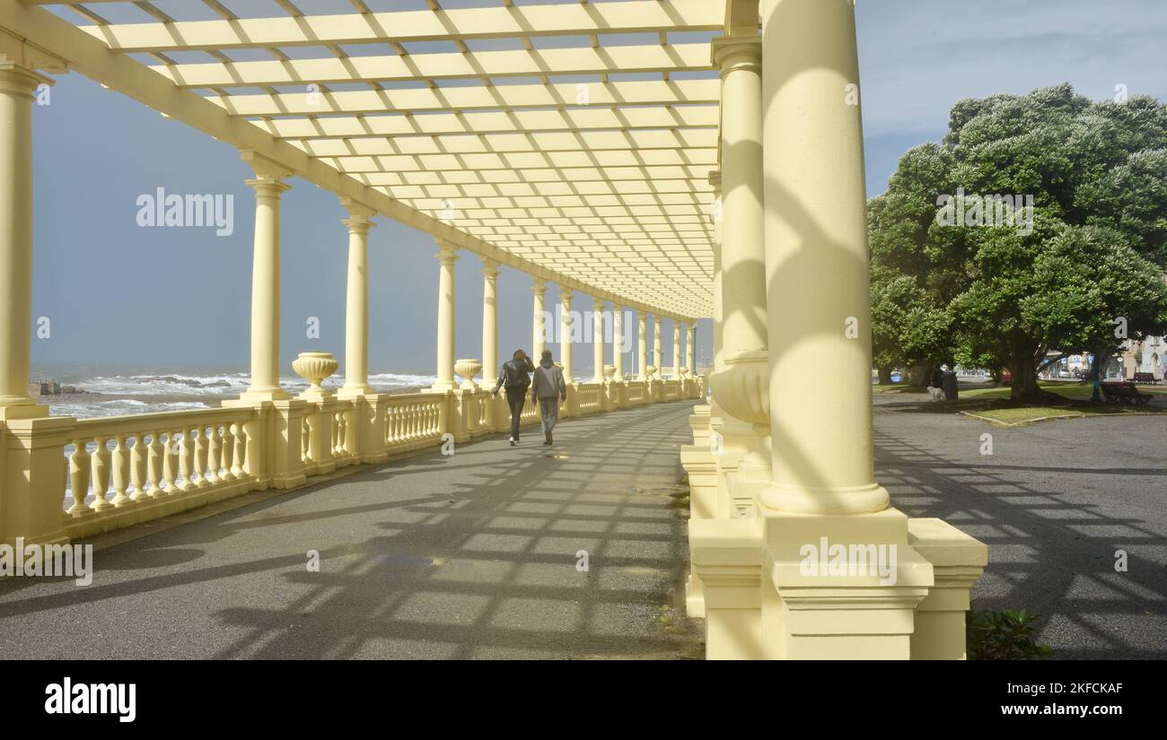 Beautiful promenade Pergola of Foz in Porto, seaview Stock Photo - Alamy