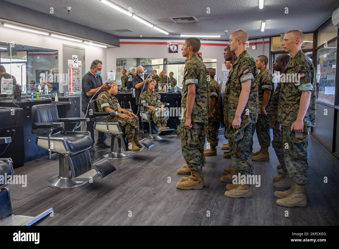 U S Marine Corps Recruits With Delta Company 1st Recruit Training