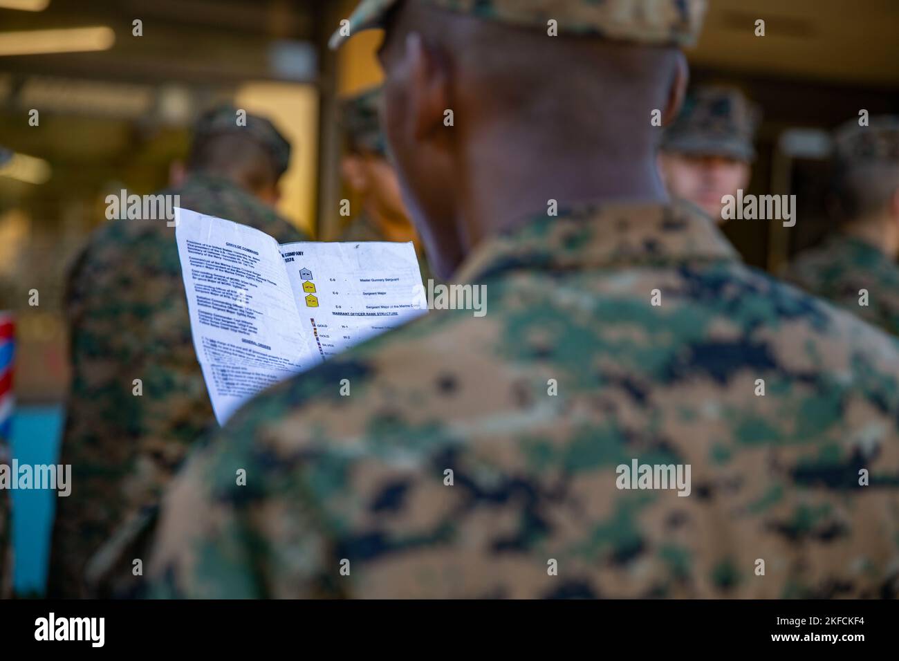 U.S. Marine Corps recruits with Delta Company, 1st Recruit Training ...