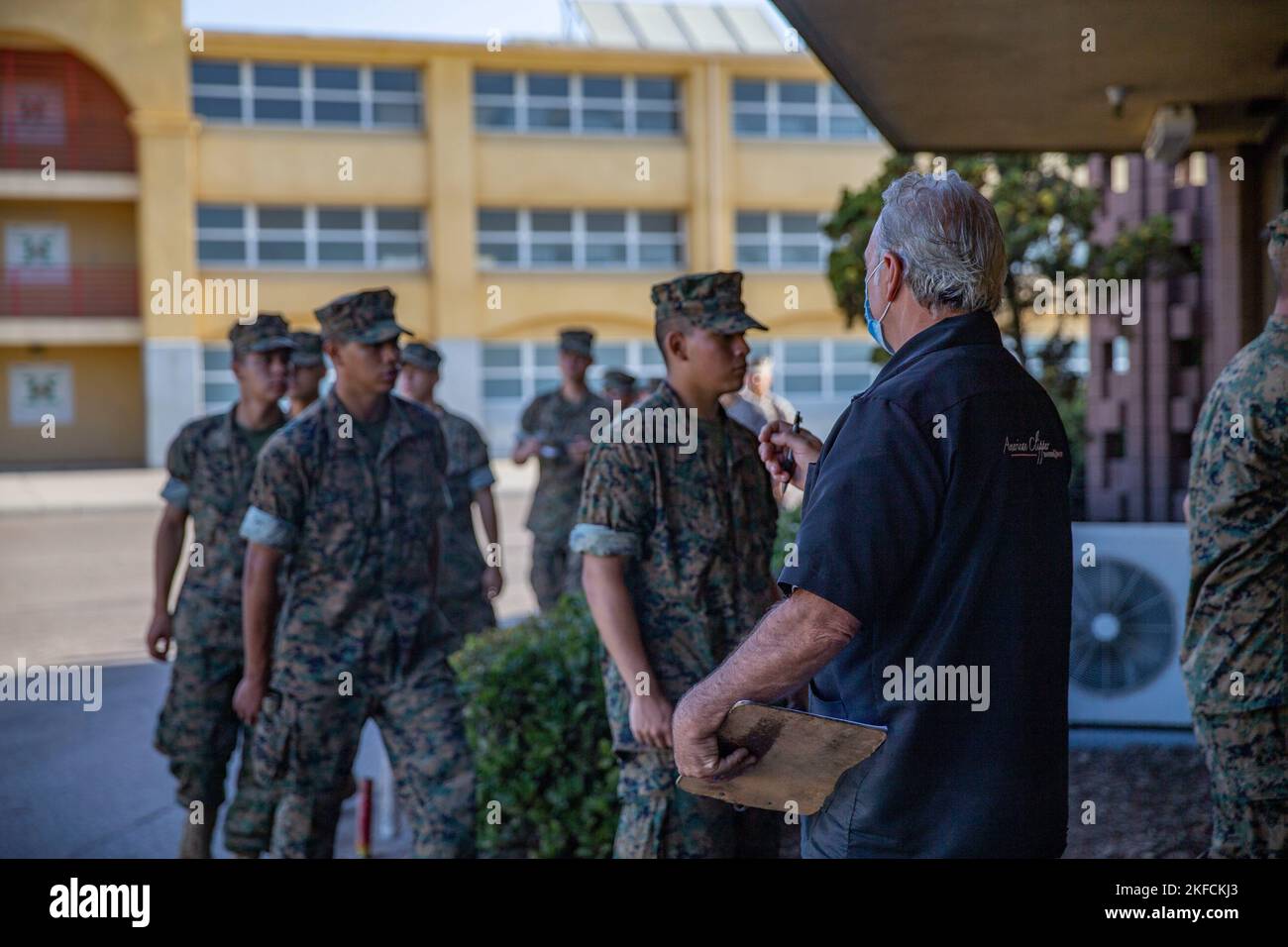 U.S. Marine Corps recruits with Delta Company, 1st Recruit Training ...