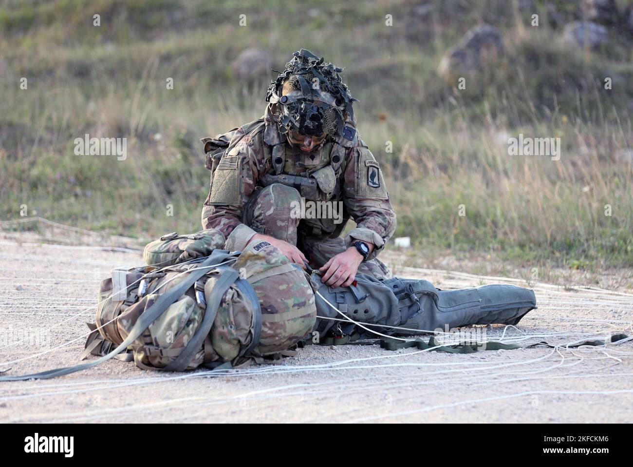 Spc. Nicholas Stagliano, an Infantryman, 1st Squad, 2nd Plantoon, 2-503 ...