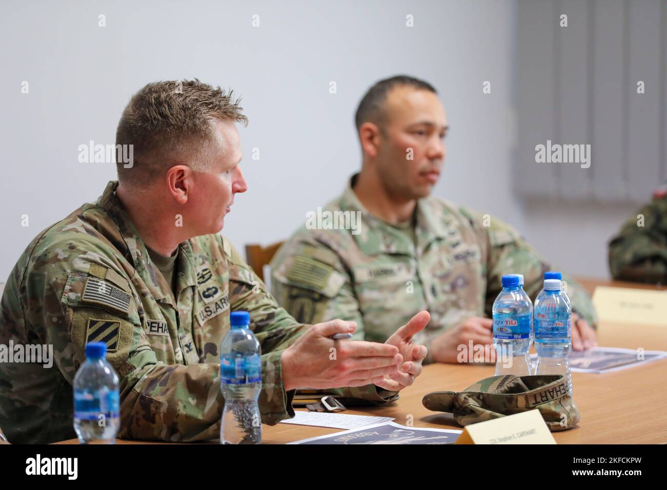 U.S. Army Col. Stephen E. Capehart, commander of the 3rd Armored Brigade Combat Team, 4th ...