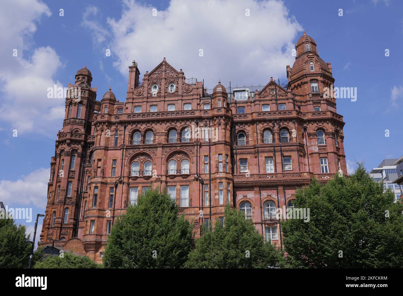 A view of the historic building in the Manchester city, UK Stock Photo ...