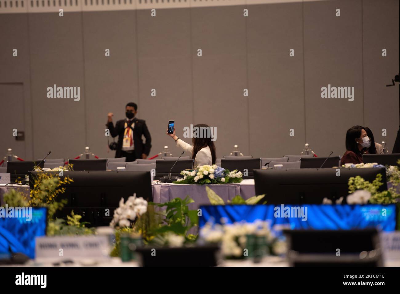 Bangkok, Thailand. 17th Nov, 2022. APEC ministers and delegates at ...
