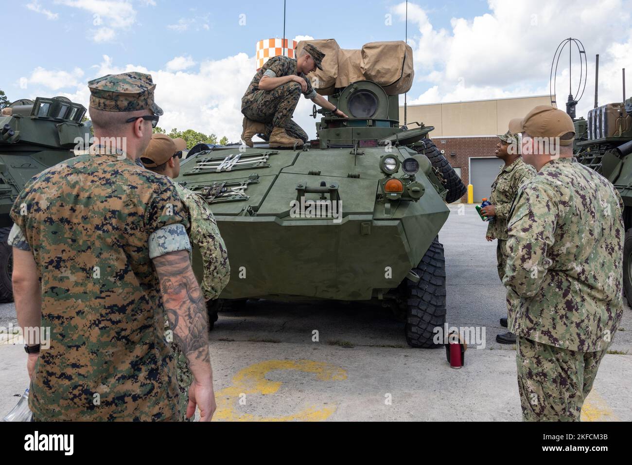 U.S. Navy personnel with U.S. Navy Amphibious Warfare Tactics ...