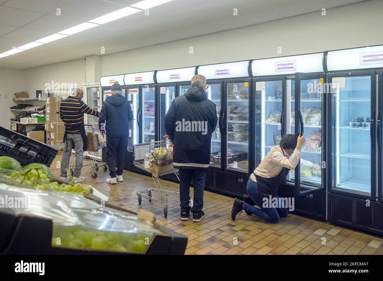 Rotterdam West Delfshaven. The food bank has its own supermarket on the ...