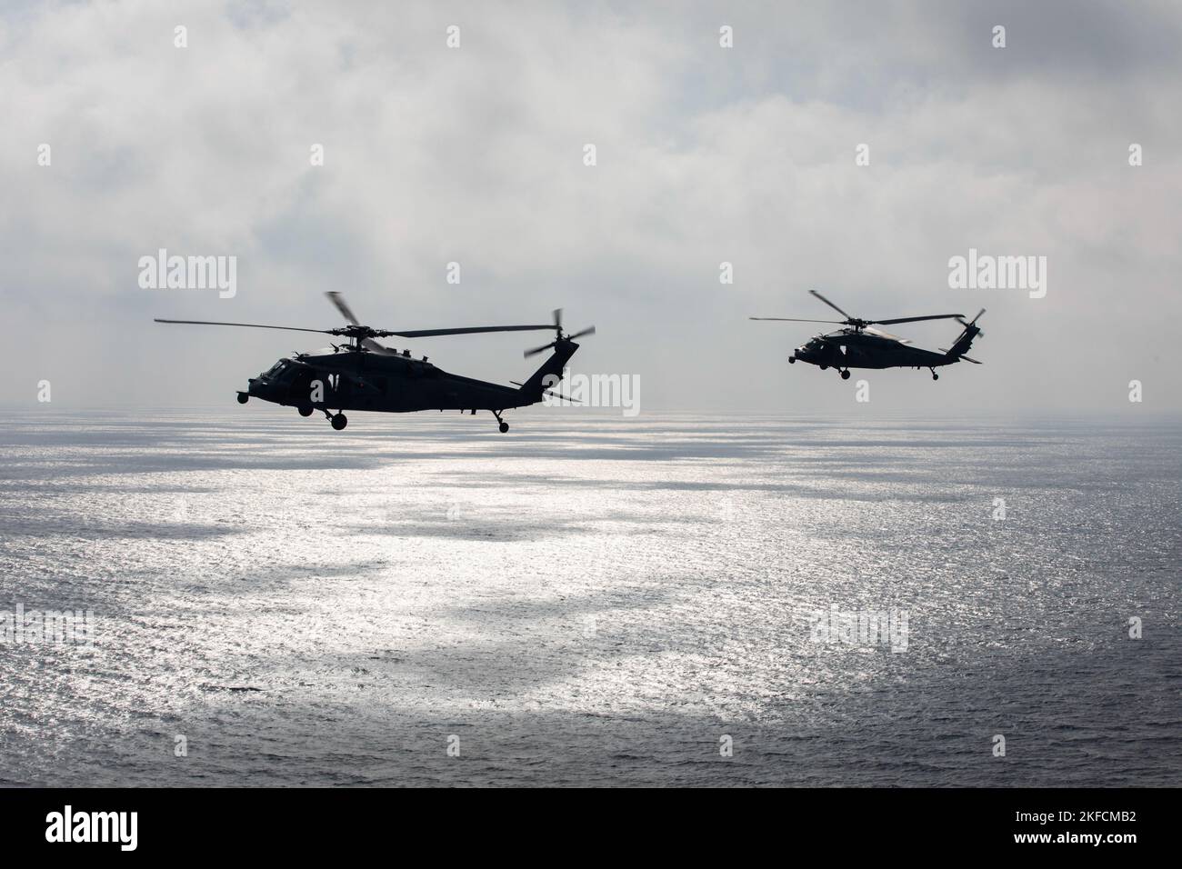 220908-N-MW880-1090 ADRIATIC SEA (Sep. 8, 2022) Two MH-60S Nighthawk ...