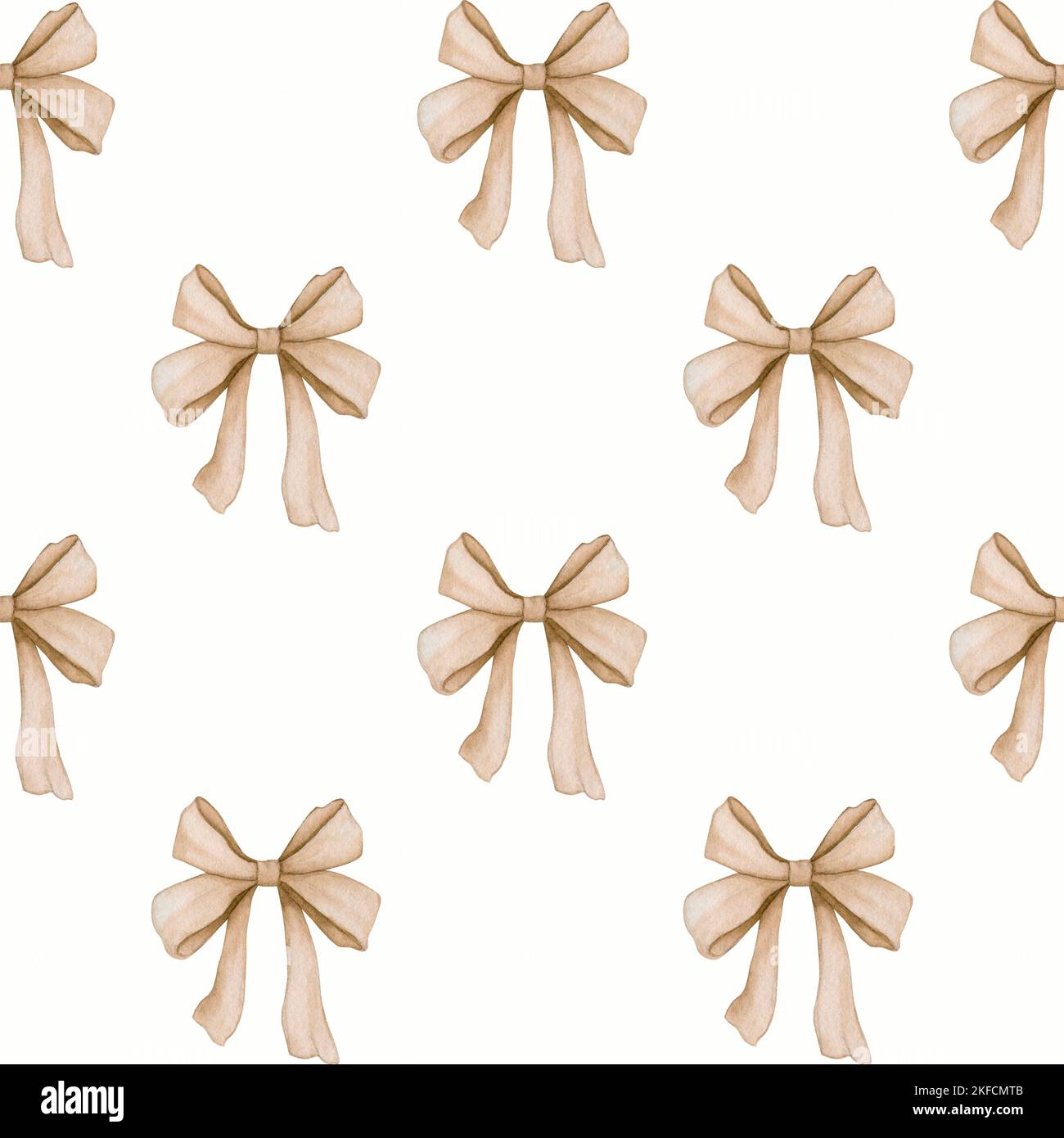 Watercolor realistic bow hi-res stock photography and images - Alamy